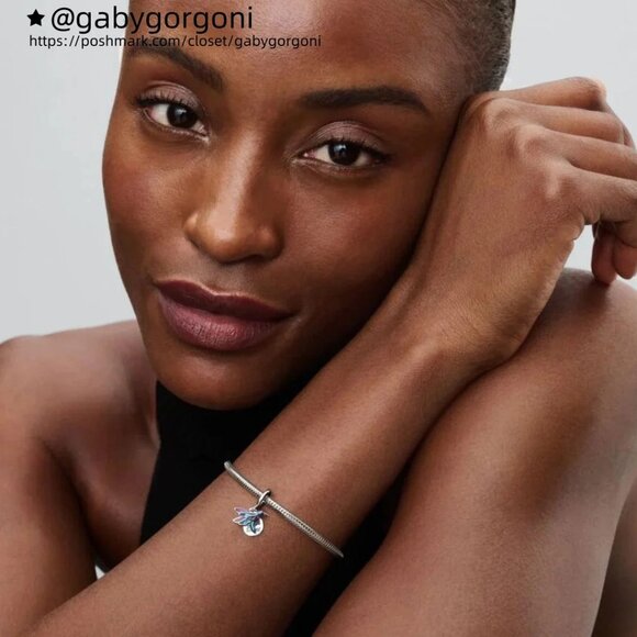 Pandora | Jewelry | Pandora Silver And Purple Hummingbird Charm | Poshmark